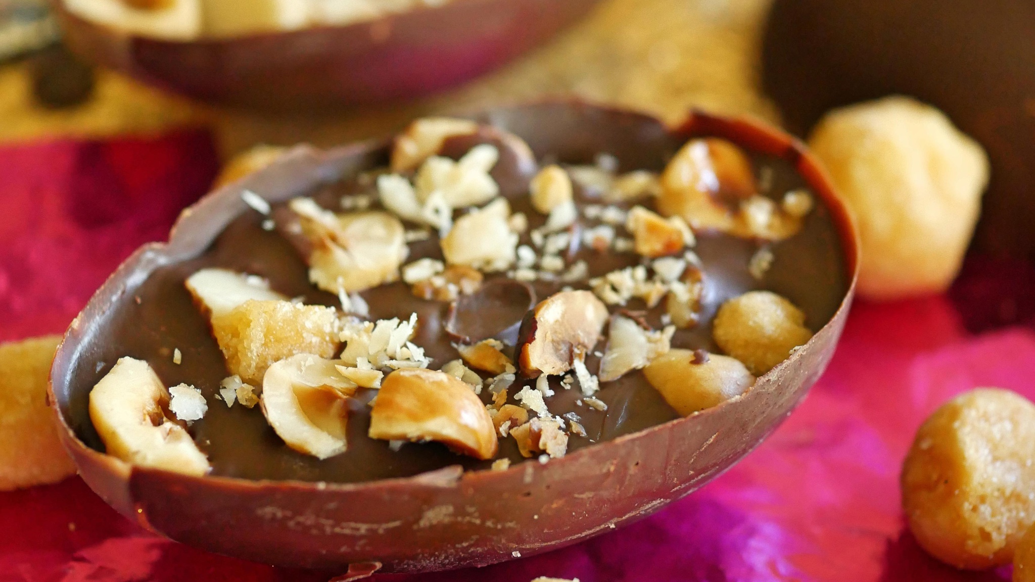 Nutty Tempered Chocolate Easter Eggs Recipe - Fresco