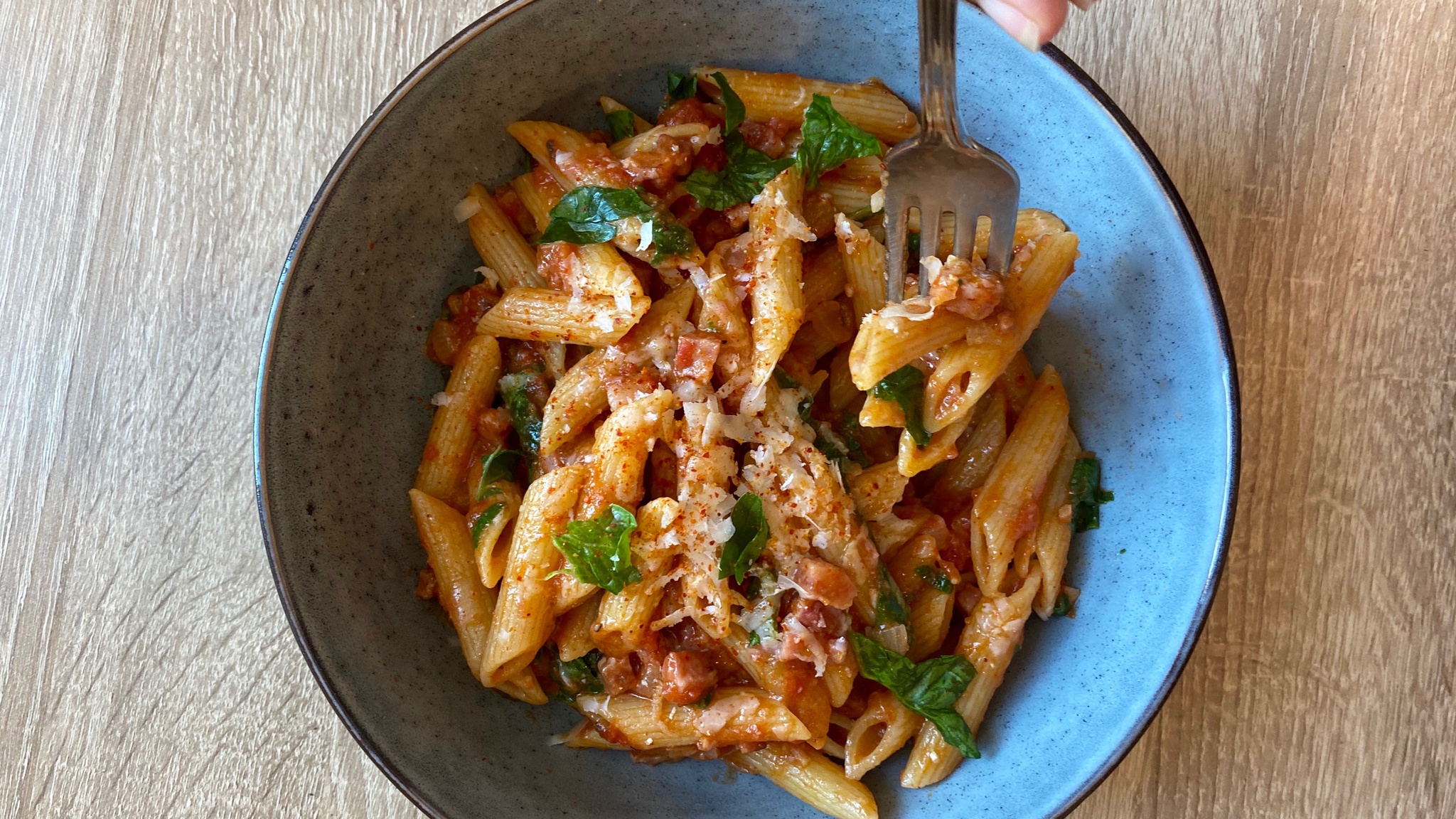 Smokey Pancetta Penne Recipe - Fresco