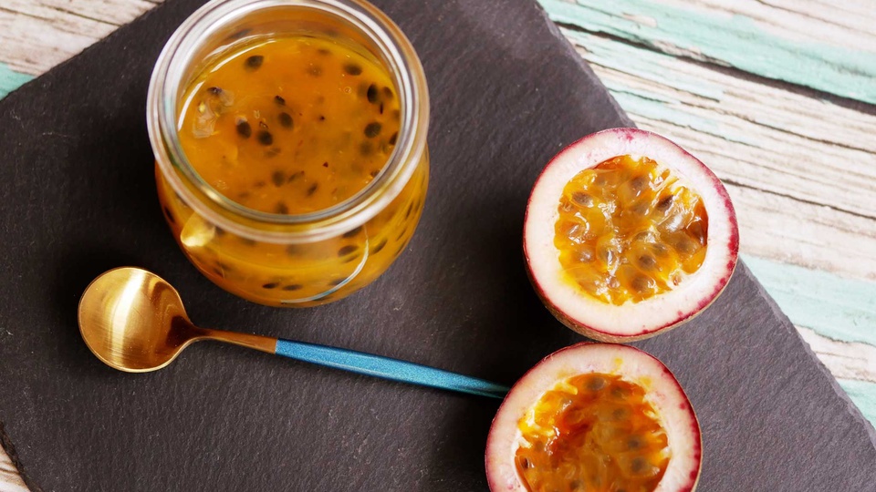 Thermomix Passionfruit Coulis - Drop