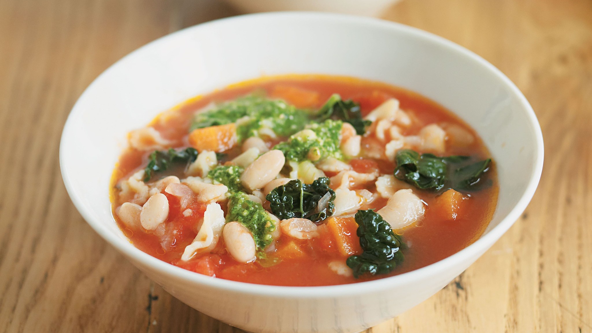 Wintery Minestrone with Pasta and Beans Recipe - Fresco