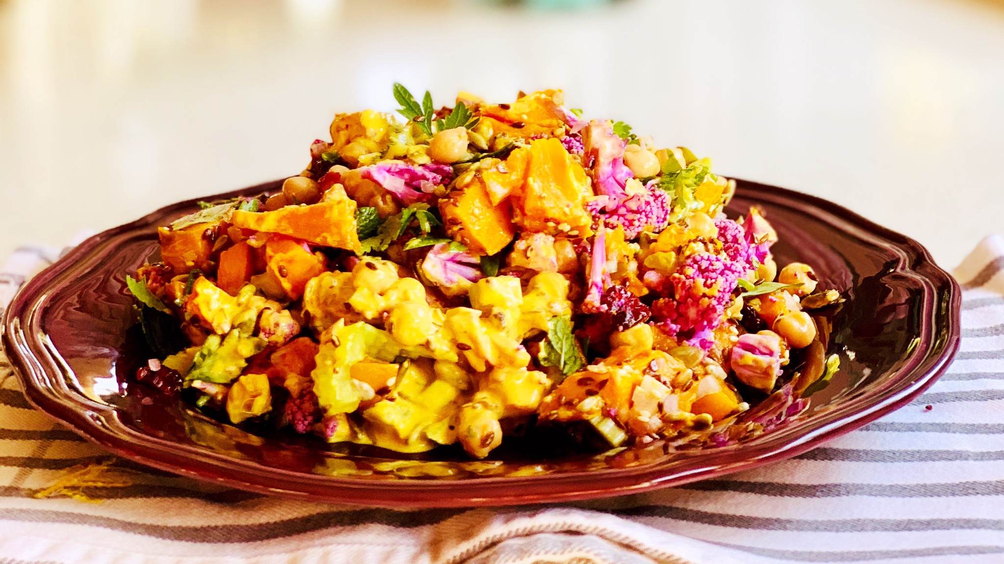 Curried Pumpkin and Cauliflower Salad Recipe - Fresco