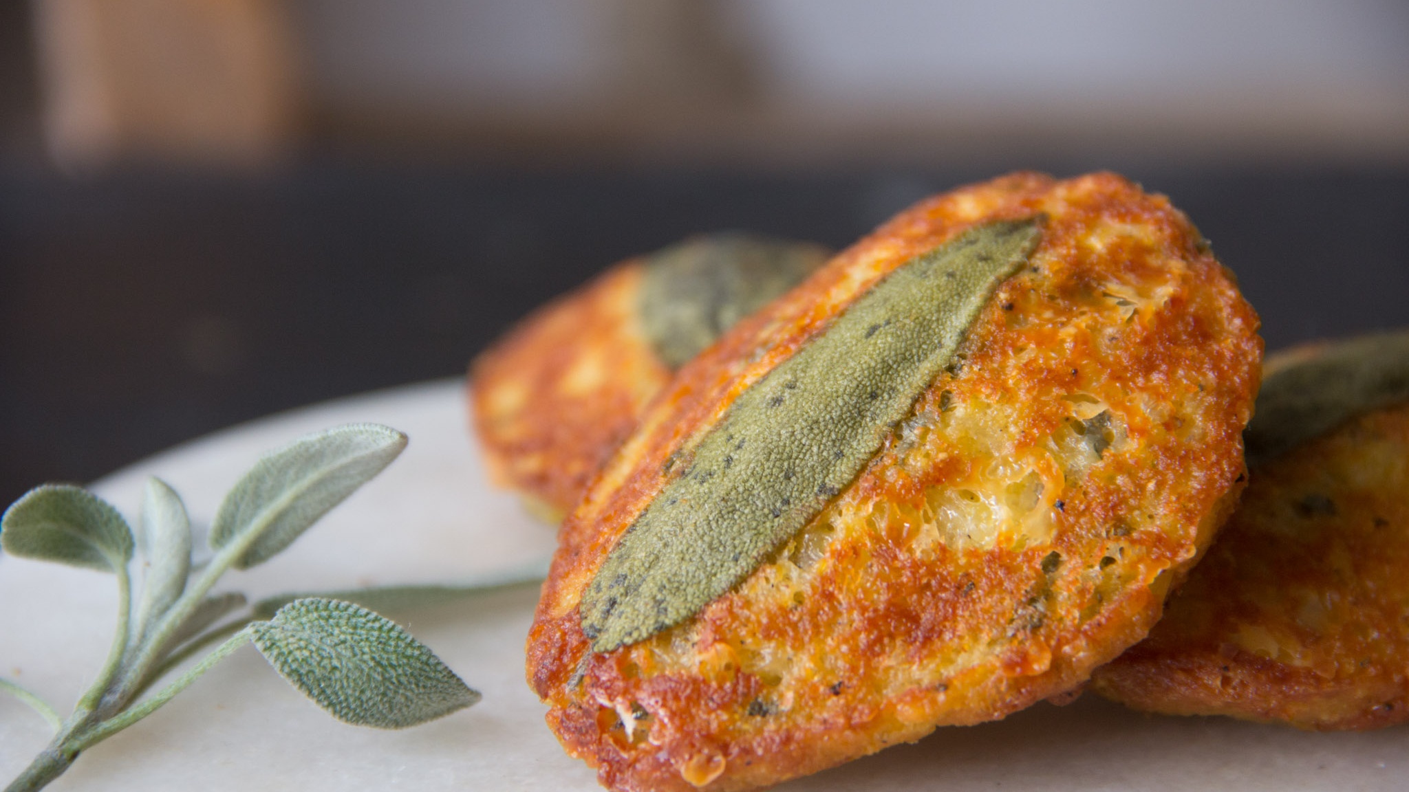 Parmesan, Polenta, and Sage Madeleines Recipe - Fresco