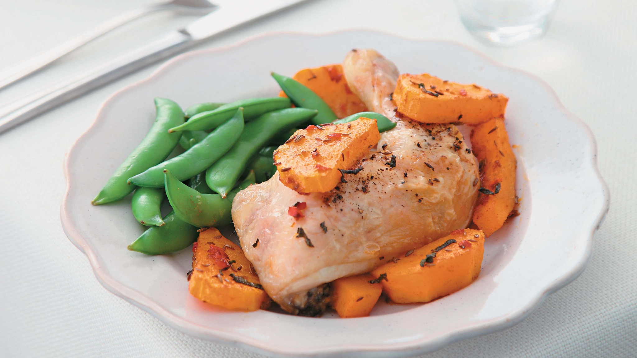 Roasted Chicken and Spiced Butternut Squash Recipe - Fresco